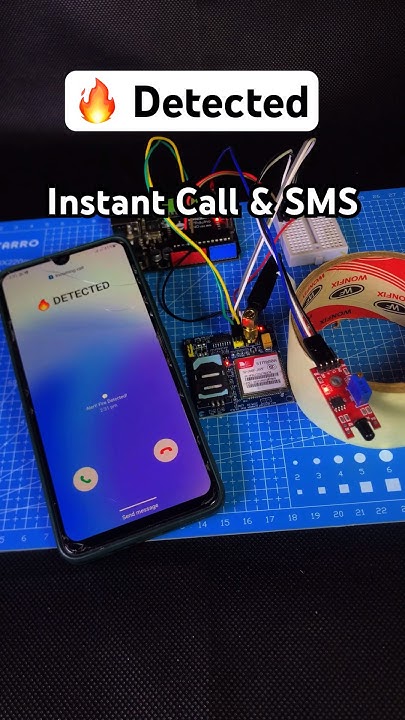 🔥 Fire Detected! GSM Module SIM900A Sends Instant Call & SMS | Arduino project #shorts - YouTube