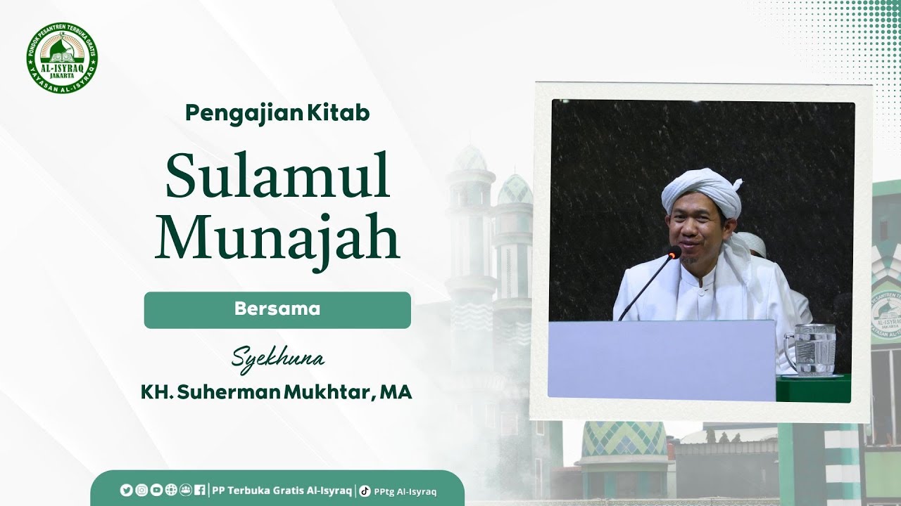 01. Muqaddimah | Kitab Sulamul Munajah - KH.Suherman Mukhtar,MA - YouTube