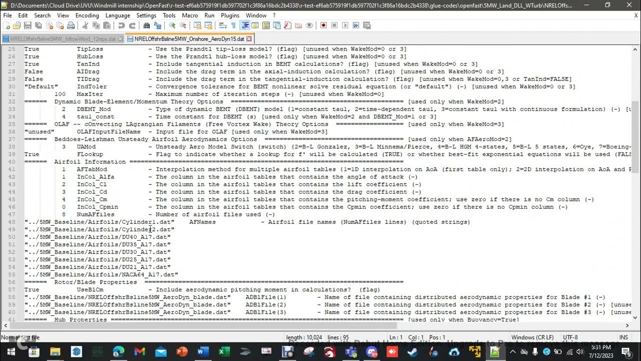 Using Turbsim To Generate Turbulent Wind Files For Openfast Youtube