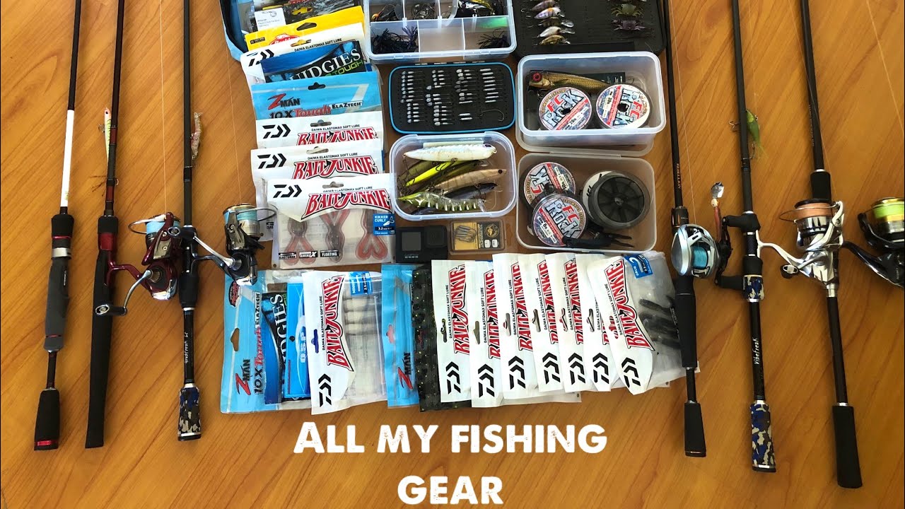 All My Fishing Tackle! | Rods, Reels, Lures, Camera Gear And More - YouTube
