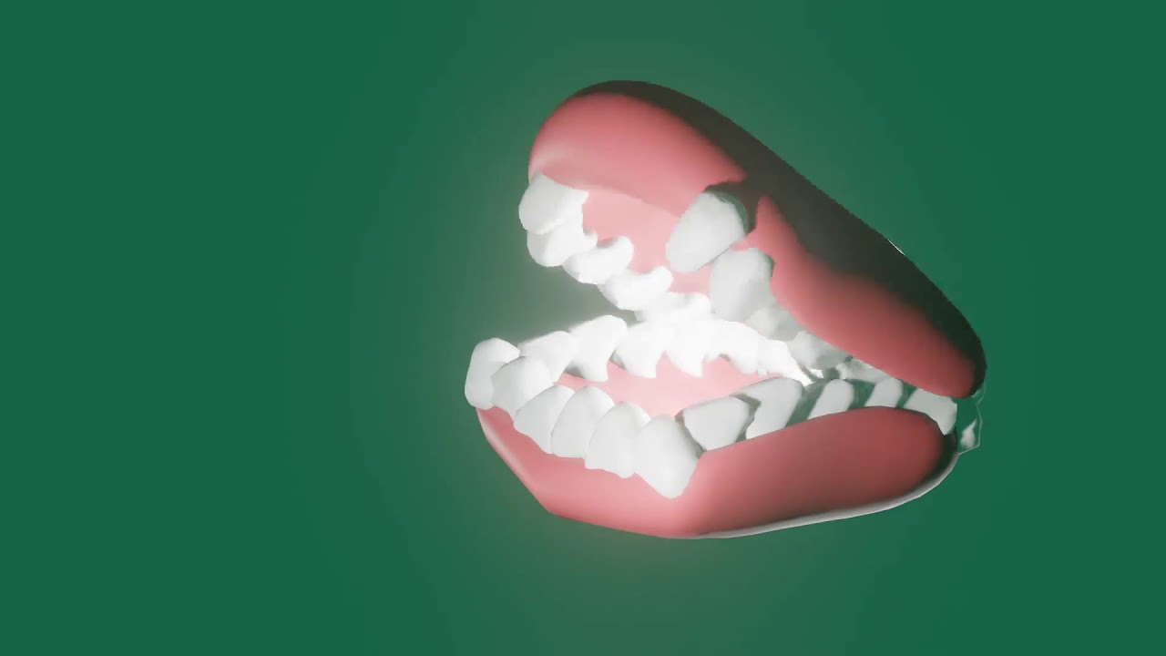 Teeth Biting Blender 2.82 Animation 60FPS - YouTube
