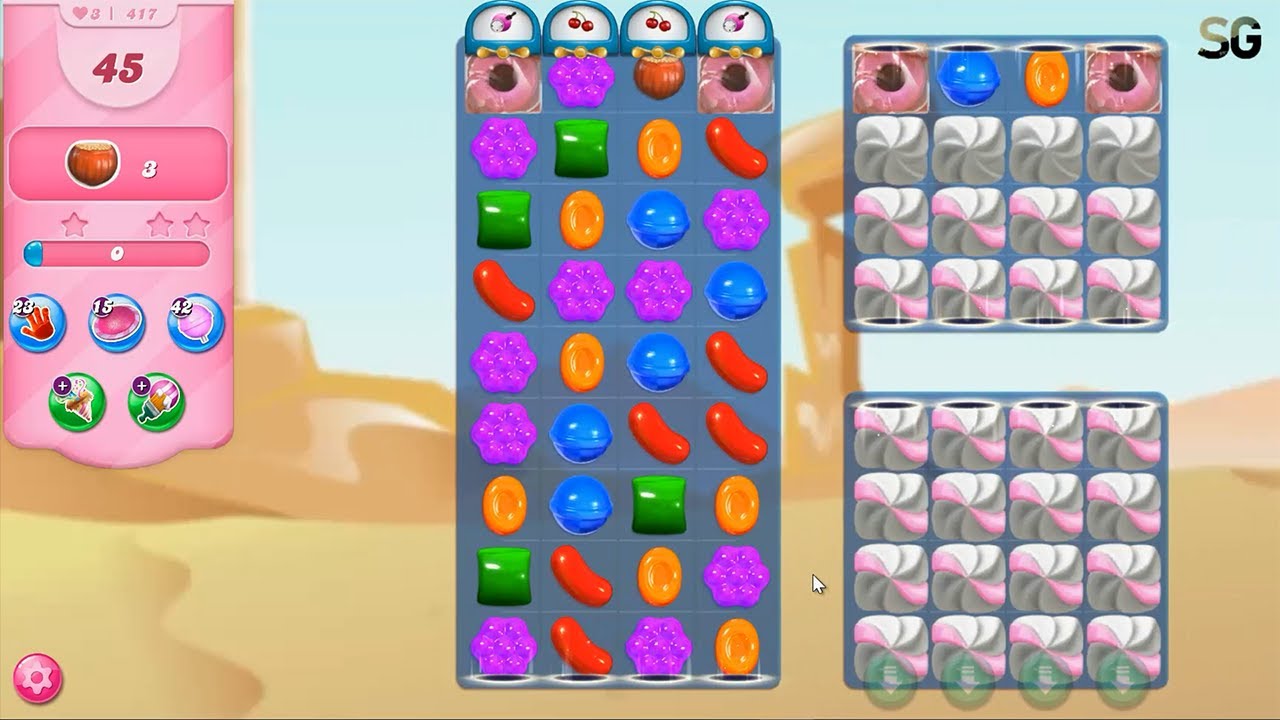 Candy Crush Saga Level 417 (2021 Version) - YouTube