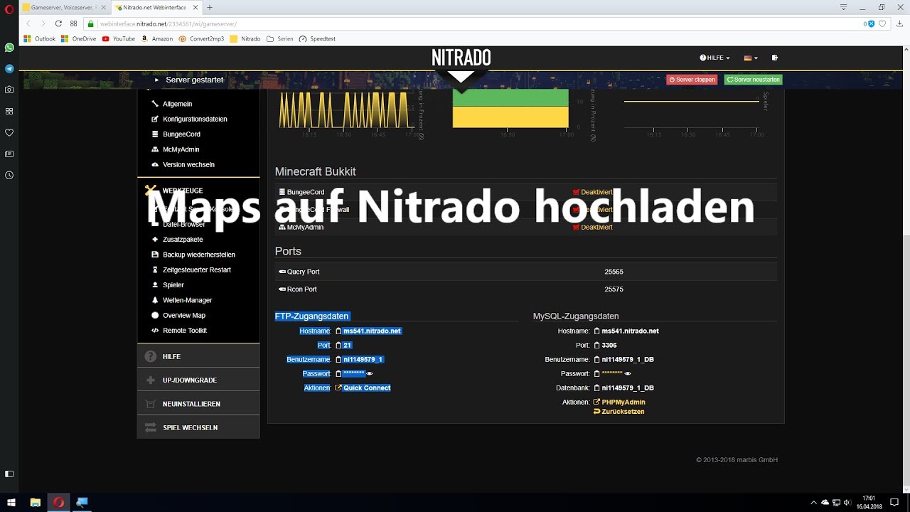 Minecraft Maps auf Nitrado hochladen - YouTube