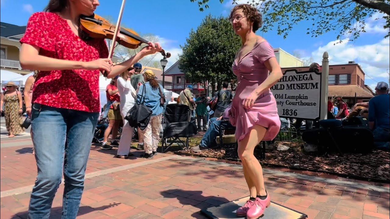 Two Spring Chickens - Bear on Square Buckdance - Miss Moonshine with Nicole of ‘Bama - 40 yr age ...