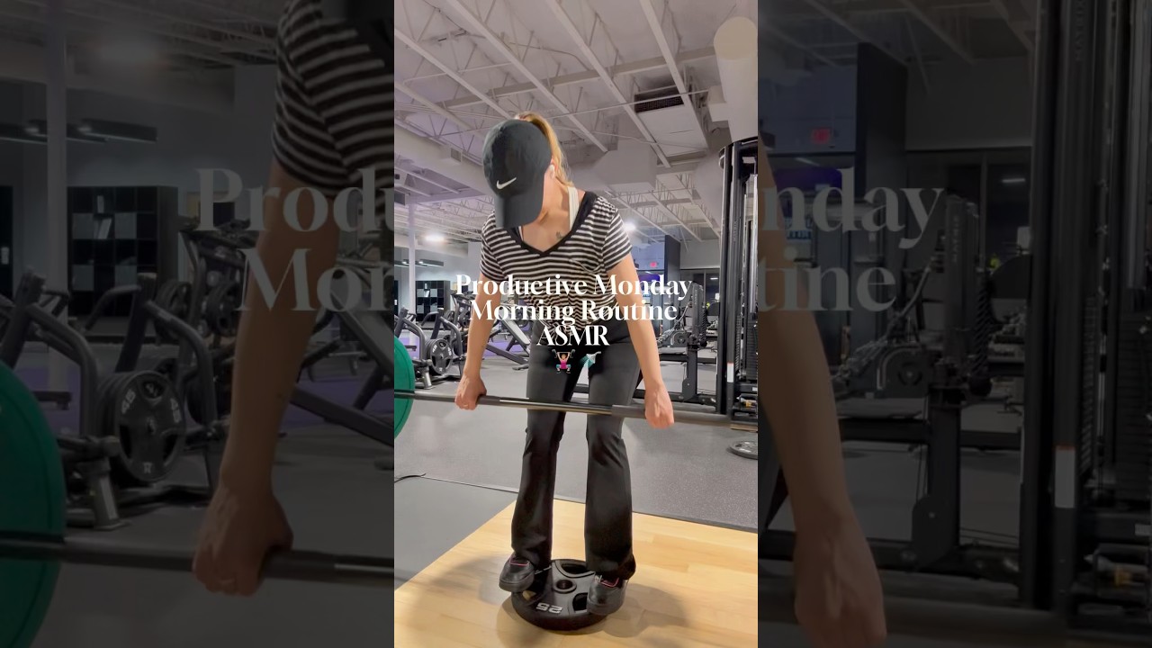 Timestamped Productive Monday Morning Routine 🏋🏽‍♀️📈 #asmr #morning # ...