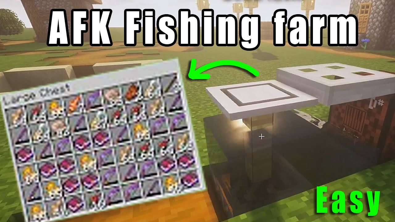 Minecraft: Fishing Farm (AFK) - Simple and Fast! -- Tutorial - YouTube