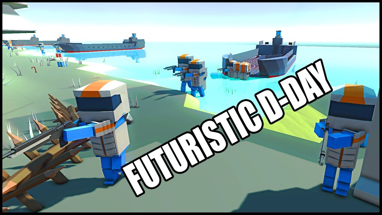 FUTURISTIC D-DAY INVASION - Ancient Warfare 3 Battle Simulator - YouTube