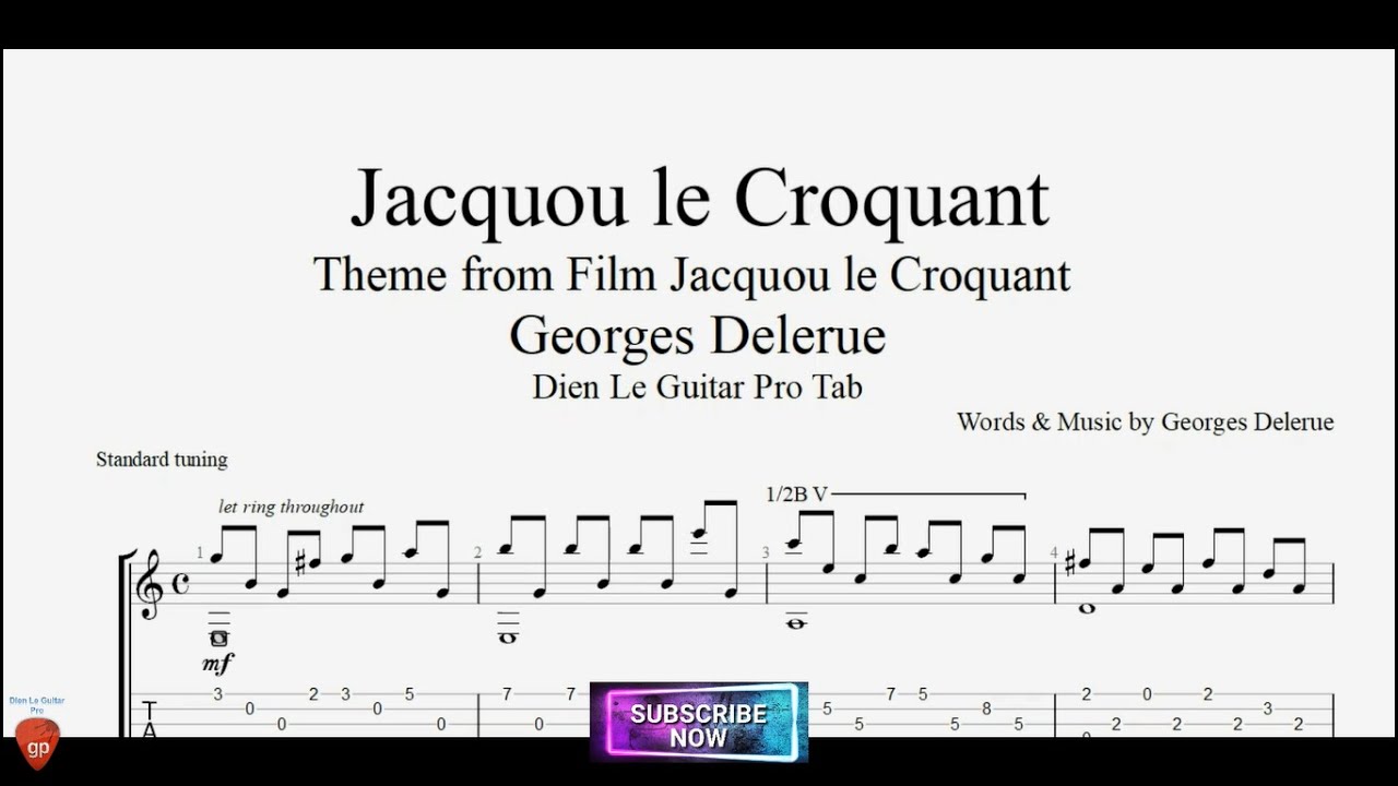 Jacquou le Croquant with Guitar Tutorial TABs Chords - Chordify