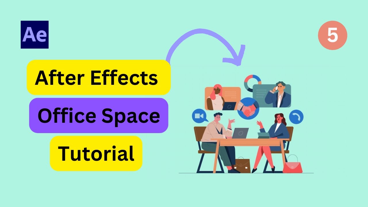 after effect tutorial for beginners | office animation in After affect ...