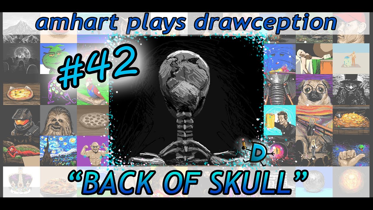 Amhart Plays Drawception - Drawing #42: Behind-View of Skeleton with ...