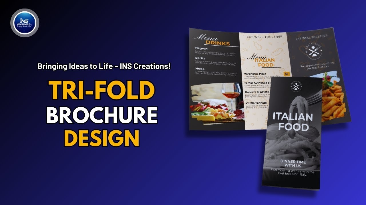 How to Create a Tri-Fold Menu Design for a Restaurant Using Canva 🍽️ ...