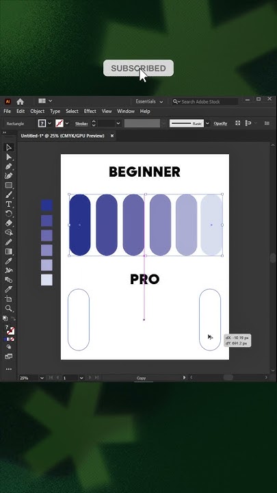 Beginner vs Pro Color Blending Trick in Illustrator 🔥 | Graphic Design Tips - YouTube