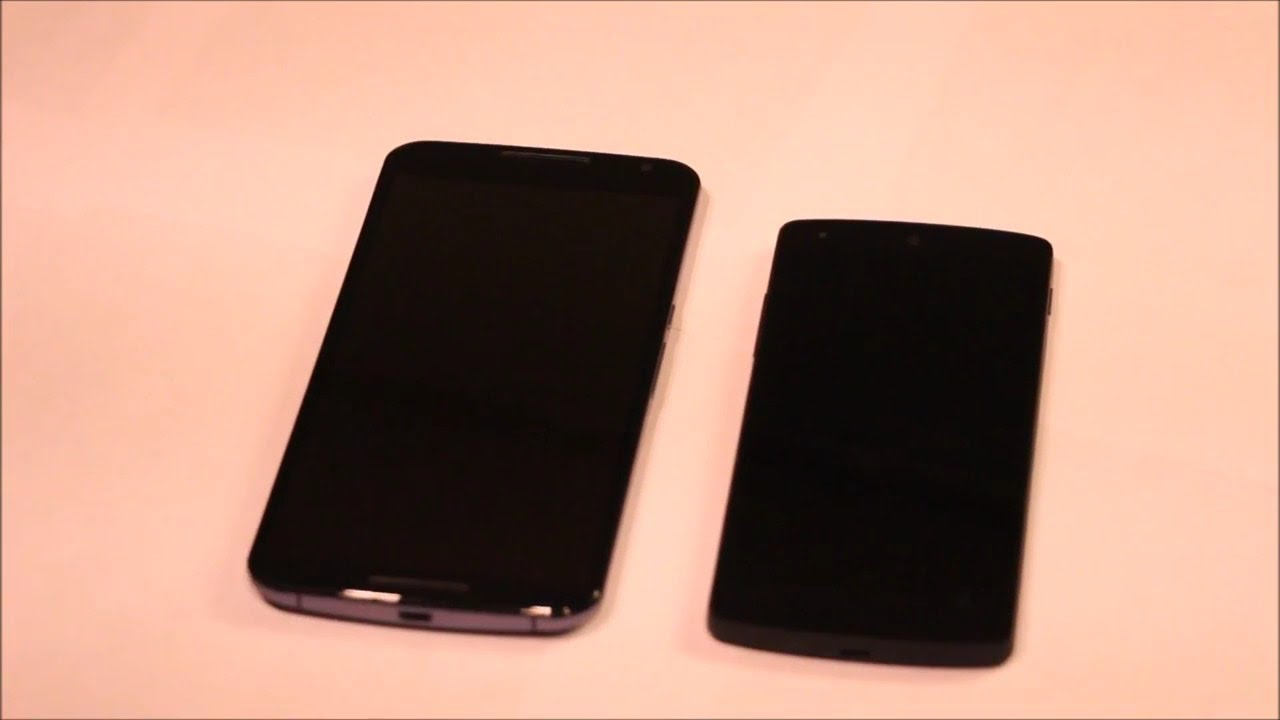 Nexus 5 and Nexus 6 Size Comparison - YouTube