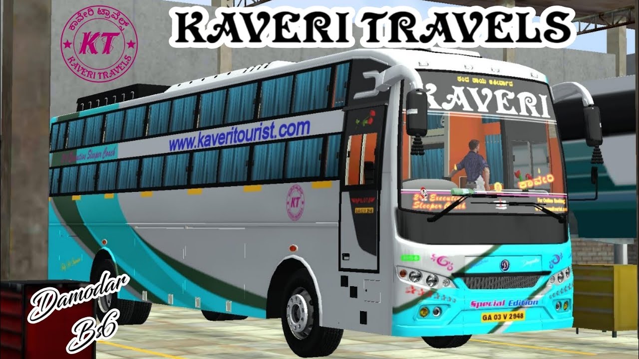 Kaveri Travels Damodar Bs6 Bus Mod Livery Released... Download Now ...