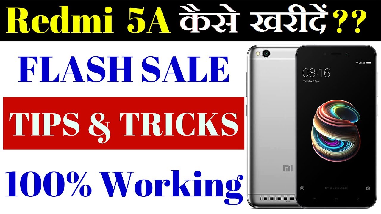 Redmi 5A Flash Sale Tips & Tricks || Trick To Buy Redmi 5A Flipkart ...