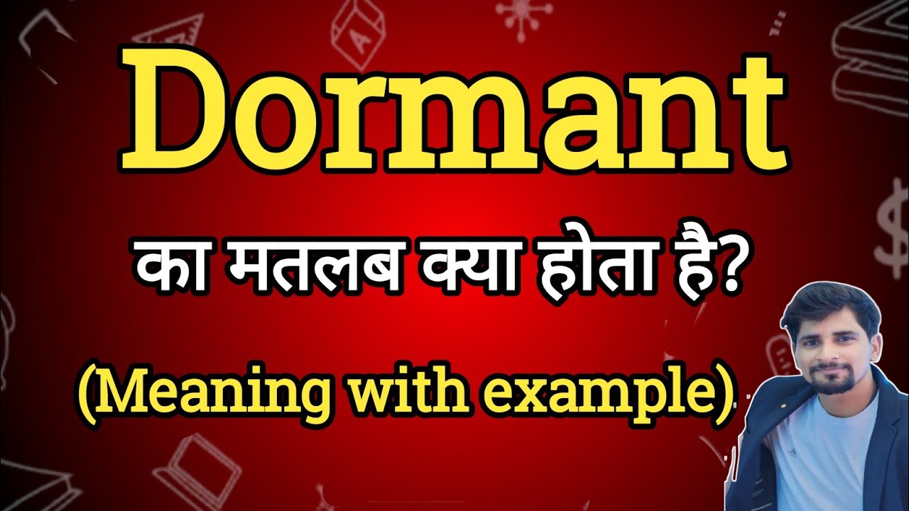 Dormant Meaning in Hindi | Dormant Ka Matlab kya Hota hai| English to Hindi dictionary - YouTube