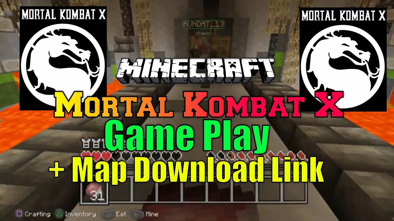 Minecraft: Mortal Kombat Gameplay + Map Download Link (PS4 / PS3) - YouTube