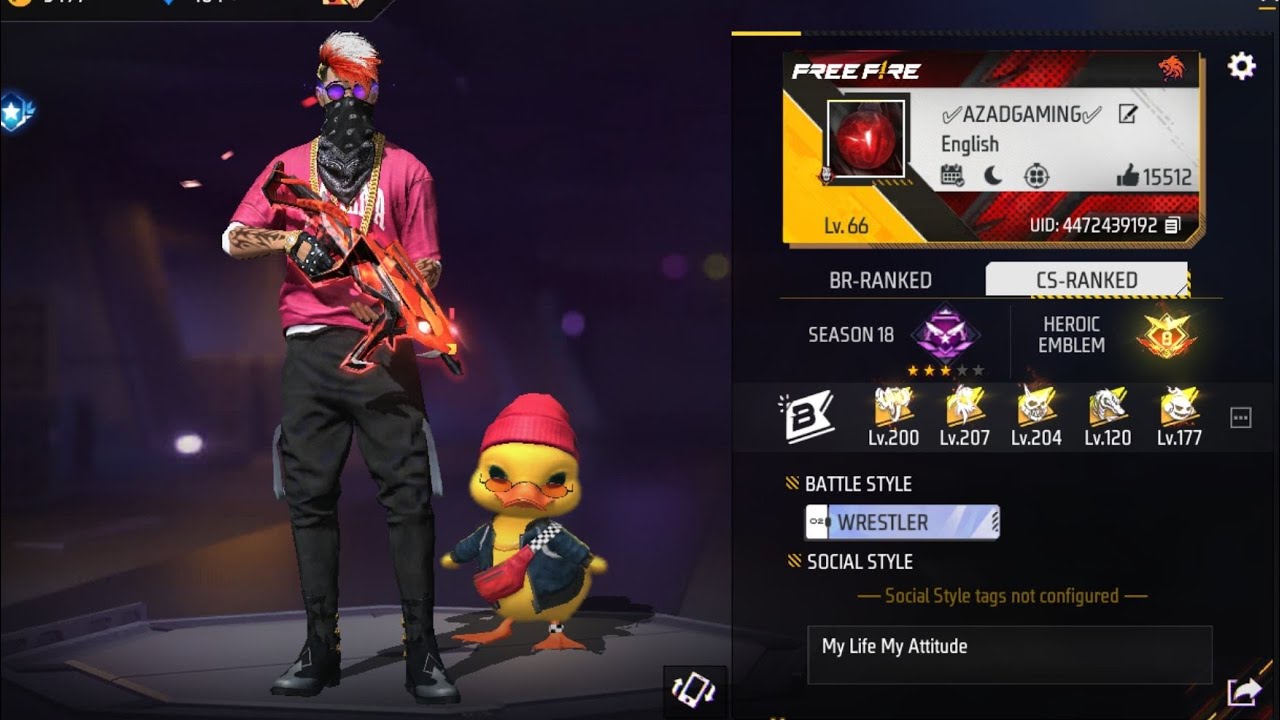 🌹AZAD GAMING 🌹 NEW OP GAME PLAY NEW SEASON🥵 II CS RANKED🥱⚠️ PUSH TO ...