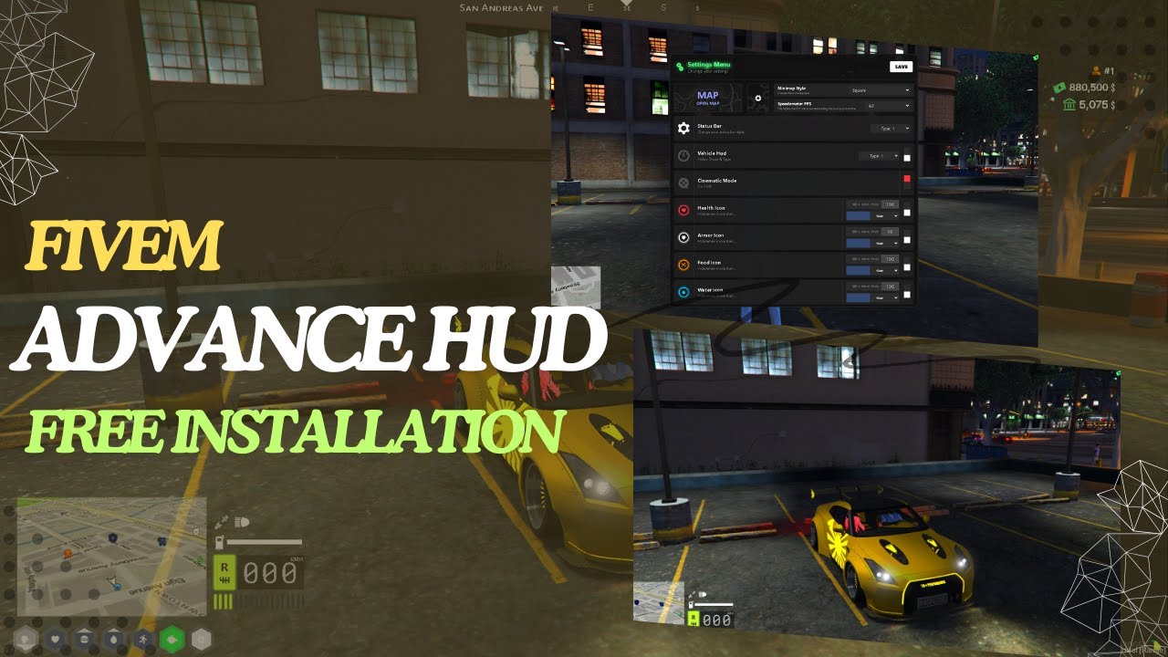QBCore | Advance HUD Settings | Free installation & showcase - YouTube