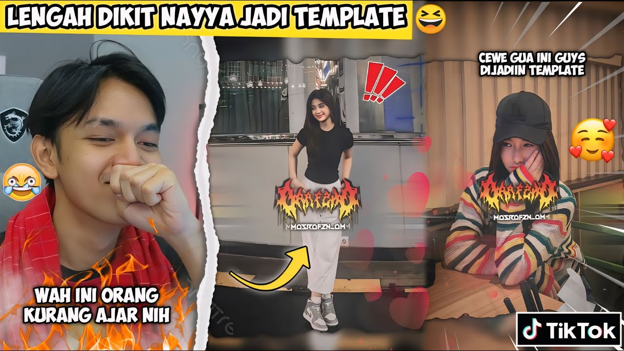 LENGAH DIKIT CEWE GUA ADA DI TEMPLATE JEDAG JEDUG😭🤣 - YouTube