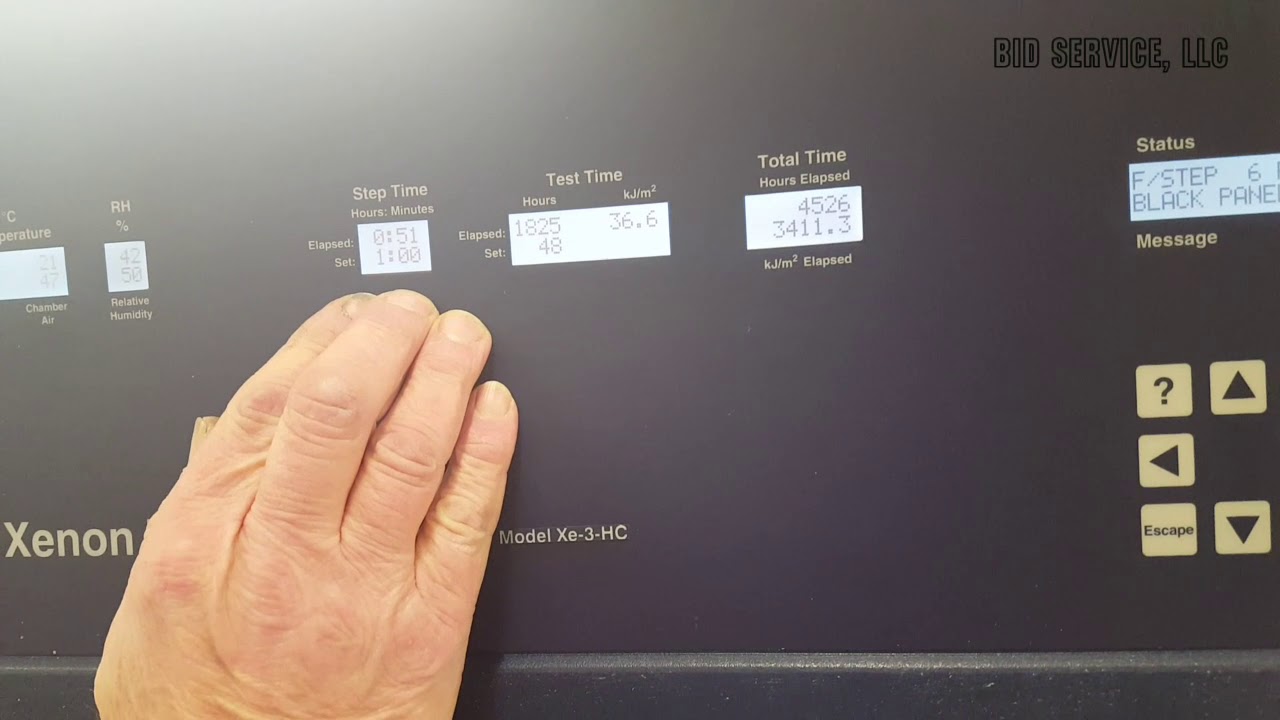 Q Lab Q Sun XE 3 HC Weathering Tester #62920 - YouTube