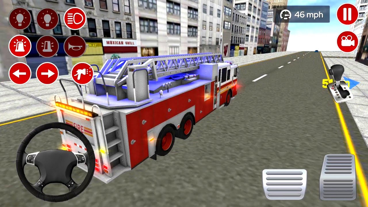 Fire Truck Driving Rescue 911 Fire Engine Game_ Android Gameplay. #5 ...