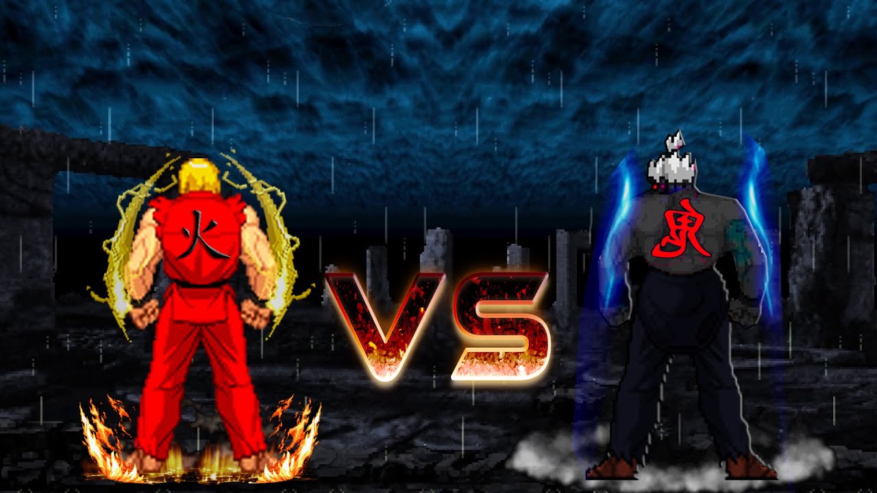 [KOF Mugen] Shin Ken Vs. Shin Oni - YouTube