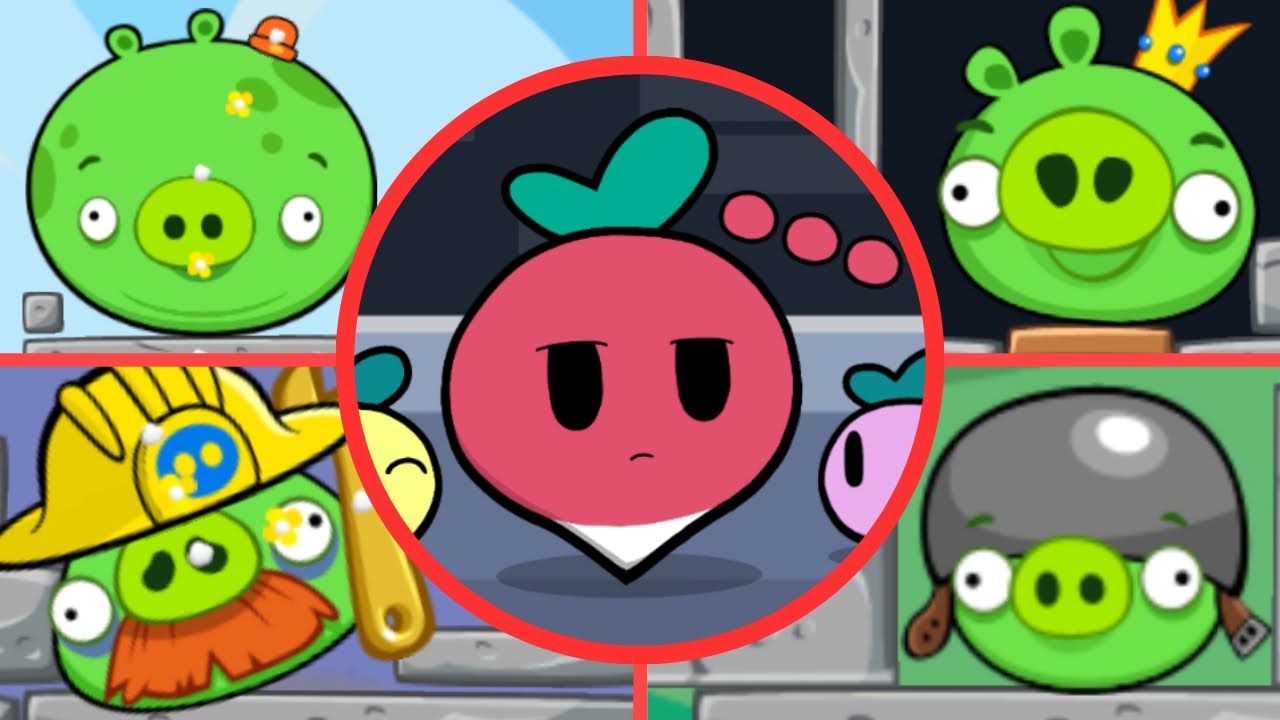 Angry Birds Dadish - All Bosses (Luta dos Bosses) - YouTube
