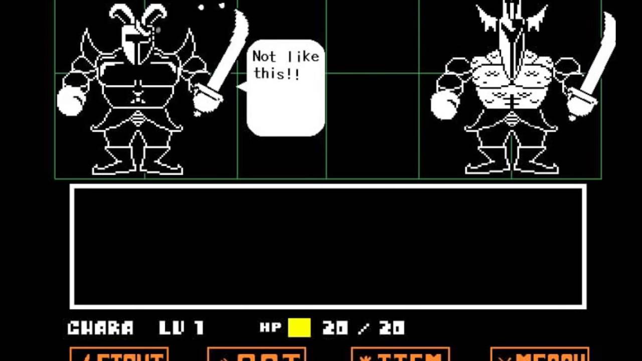 Undertale boss 12 Royal Guards - YouTube