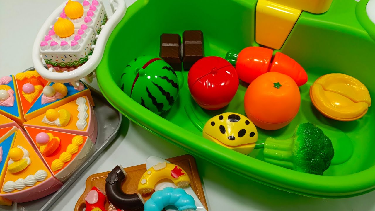 Toy Cutting Velcro Birthday Cake | Plastic Toys For Kids | strawberry ...