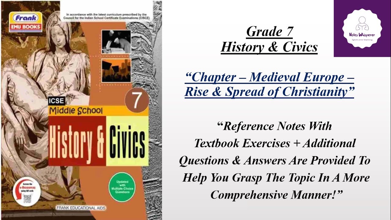Ch.1 - Medieval Europe — Rise and Spread of Christianity || Grade 7 ...