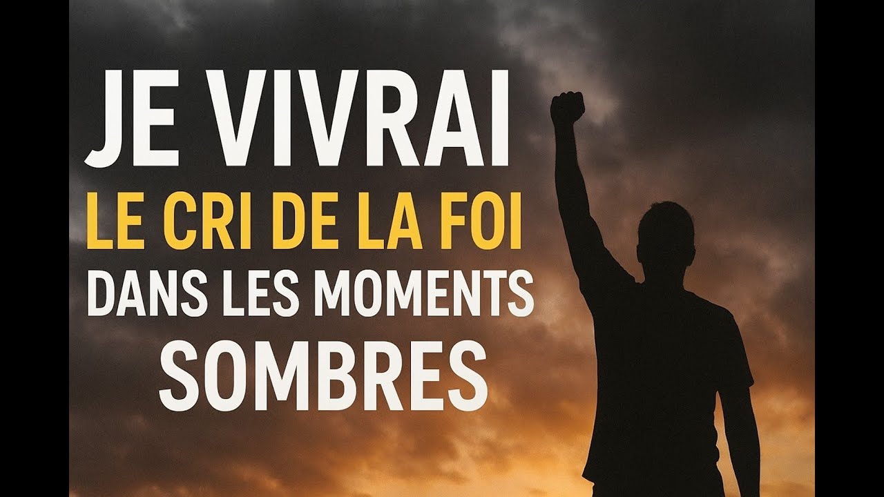ETUDE BIBLIQUE: Je vivrai, le cri de foi dans les moments sombres - YouTube