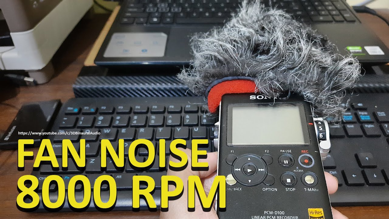 Sounds of 8000 RPM Laptop Cooling Pad Fan - YouTube
