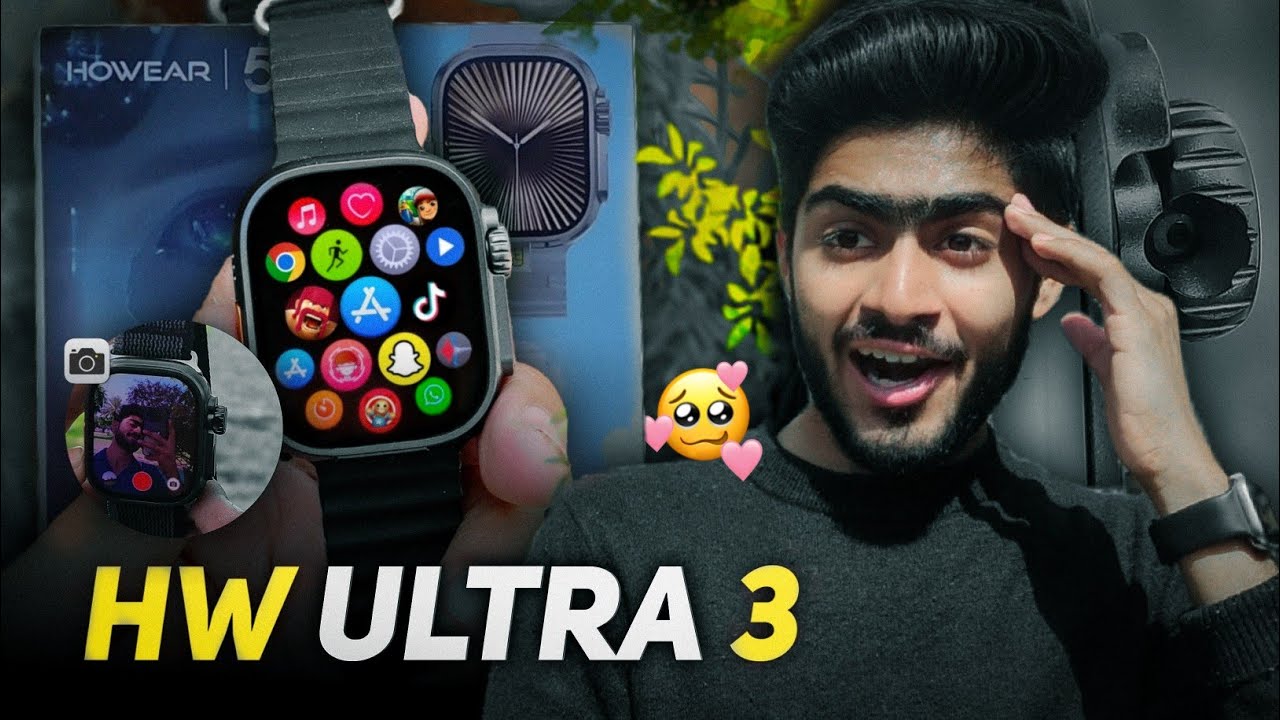 My New HW Ultra 3 Call Super AMOLED Smart Watch Unboxing 💖😍 | Spy ...