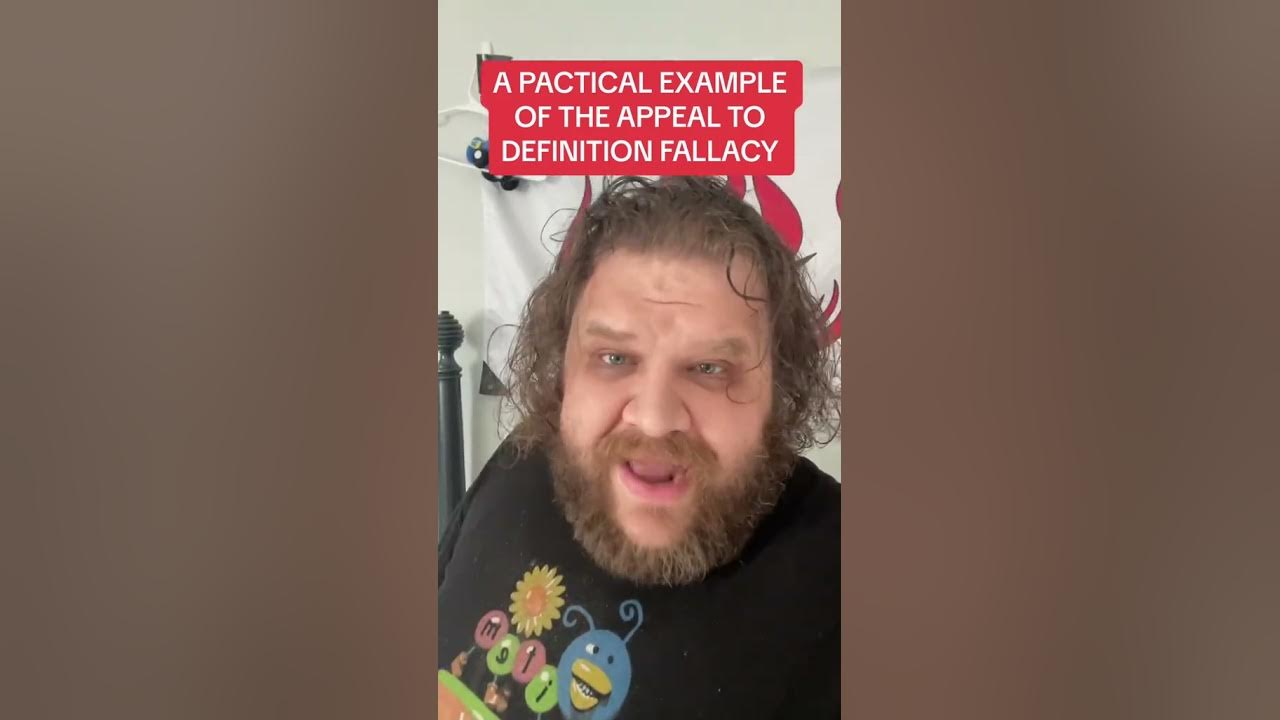 a practical example of appeal to definition - YouTube