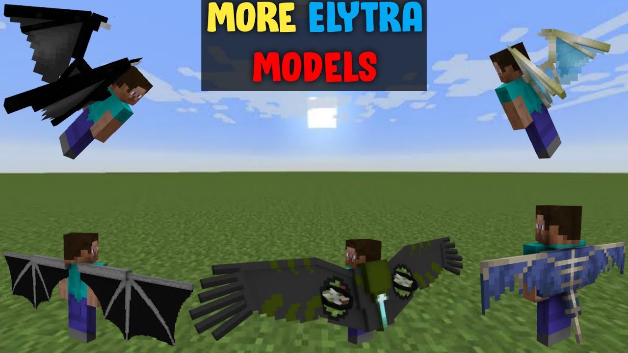 More Elytra Models Resource Pack For Minecraft PE | New Elytra Models ...