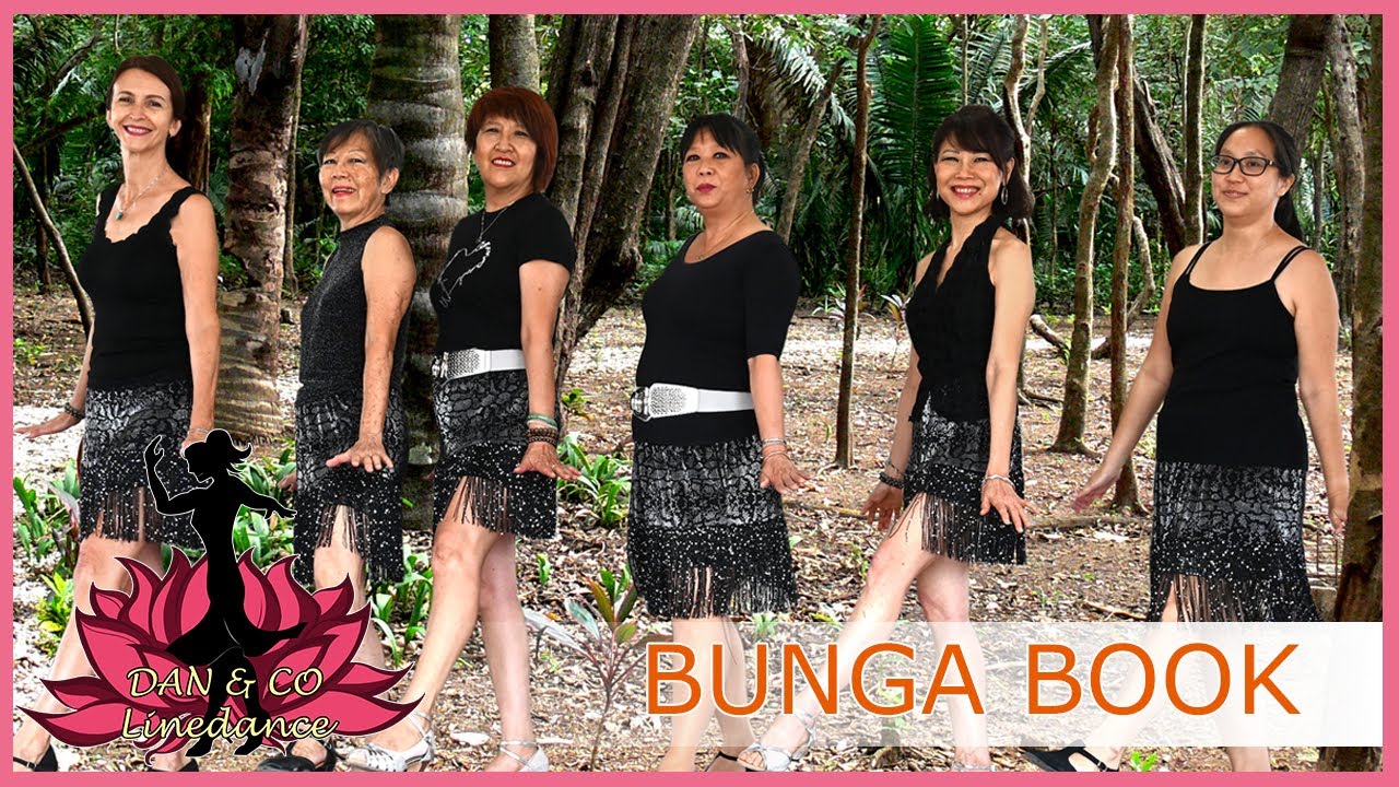 Bunga Book Line Dance (Dance & teach) - YouTube