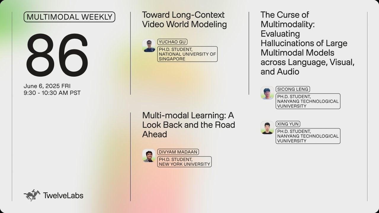 Video World Modeling, Multimodal Learning, and The Curse of ...
