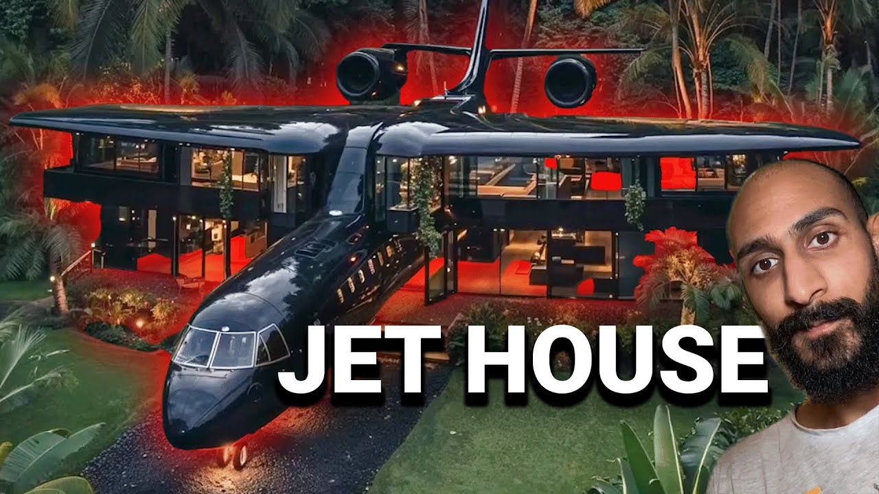 PRIVATE JET SHAPED HOUSE - YouTube