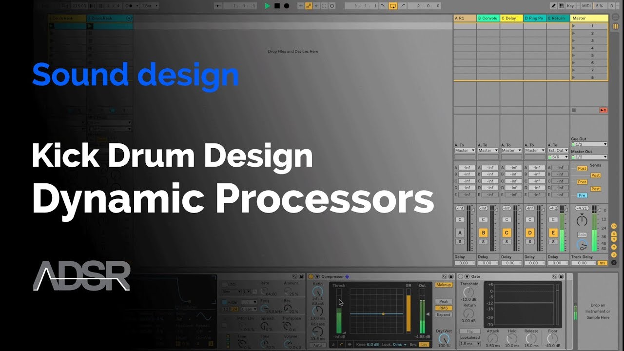 Kick Drum design with Dynamics Processors - YouTube