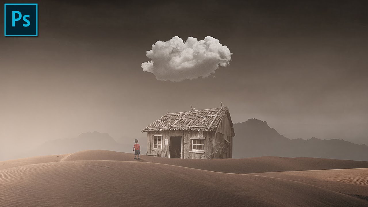 Alone in Desert - Photoshop Manipulation Tutorial Processing - YouTube