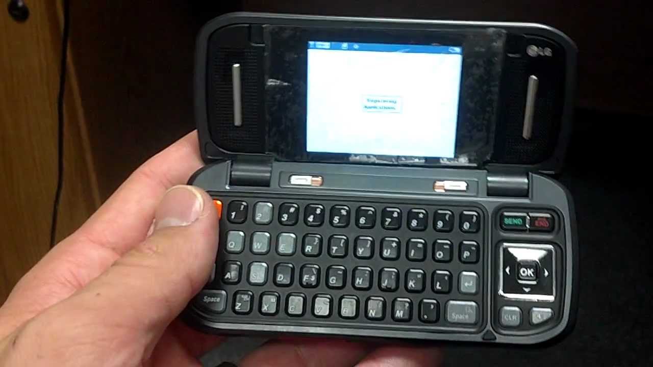 LG enV VX9900 (red) hands on - eBay listing - YouTube