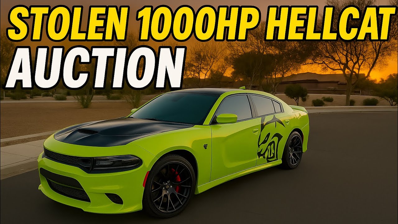 Buying a 1000HP STOLEN Hellcat from the Auction! - YouTube