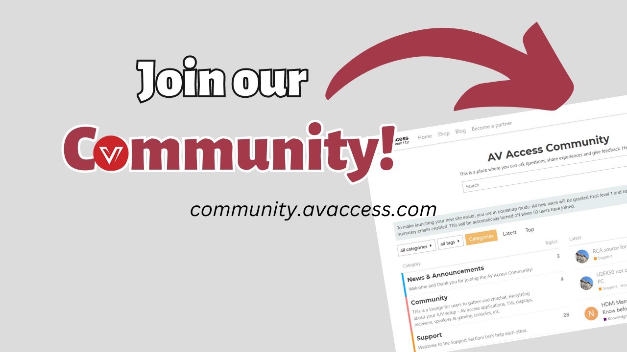 Join AV Access Community and get coupons & free gifts! - YouTube