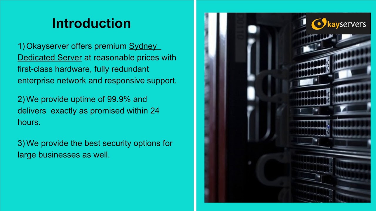 Sydney Dedicated Servers - YouTube