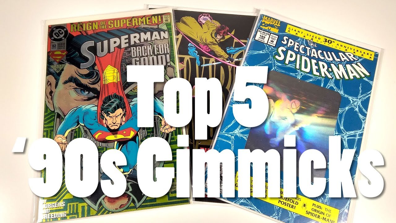 Top 5 '90s Gimmick Covers: Variant Comics Nostalgia - YouTube
