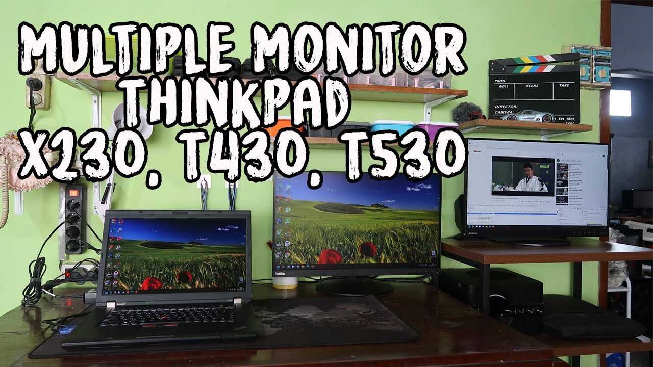 MULTIPLE MONITOR THINKPAD X230, T430, T530 - YouTube