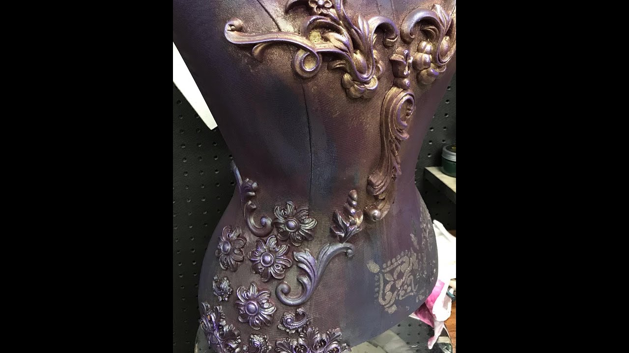 Josephine (Painted and Embellished Dress Form) - YouTube