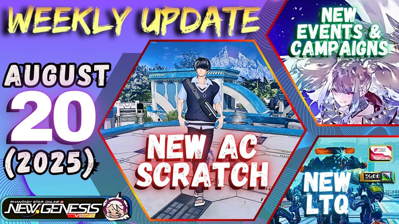 [PSO2:NGS] - AUGUST_20 UPDATE 2025 (🤗Steam) - YouTube