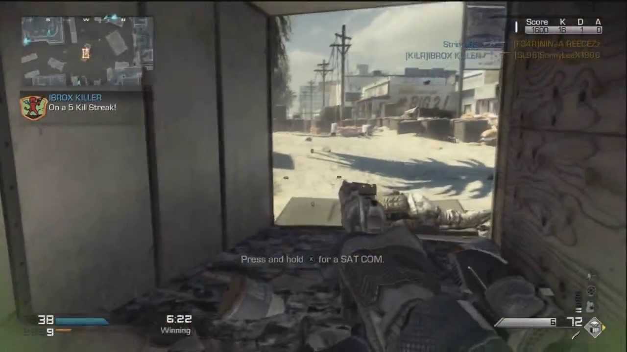 Cod Ghosts-18 kill streak w/ Knife! ( 1st Gameplay Video) - YouTube